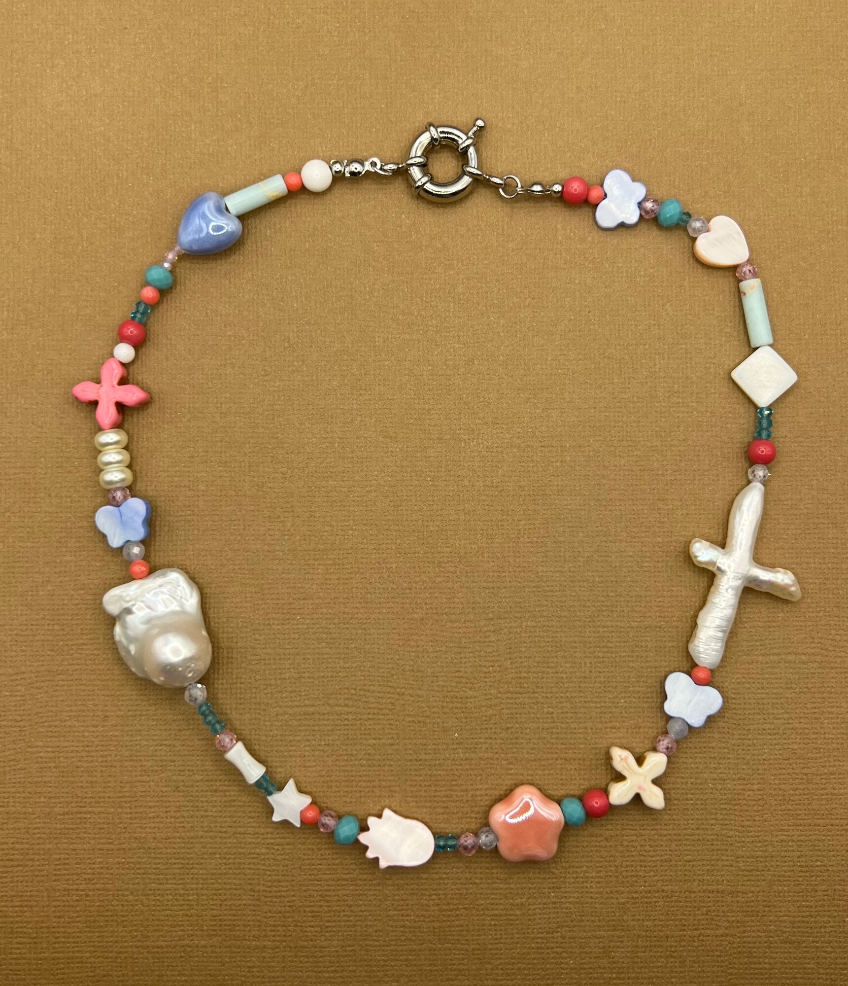 Колье, агат