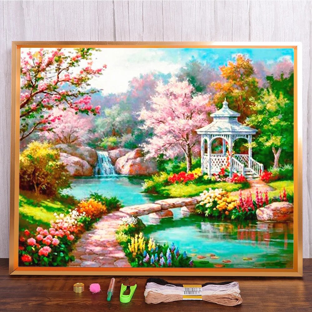 Вышивка крестом 40*50см, Цвет HMA45567, 11ct Cotton