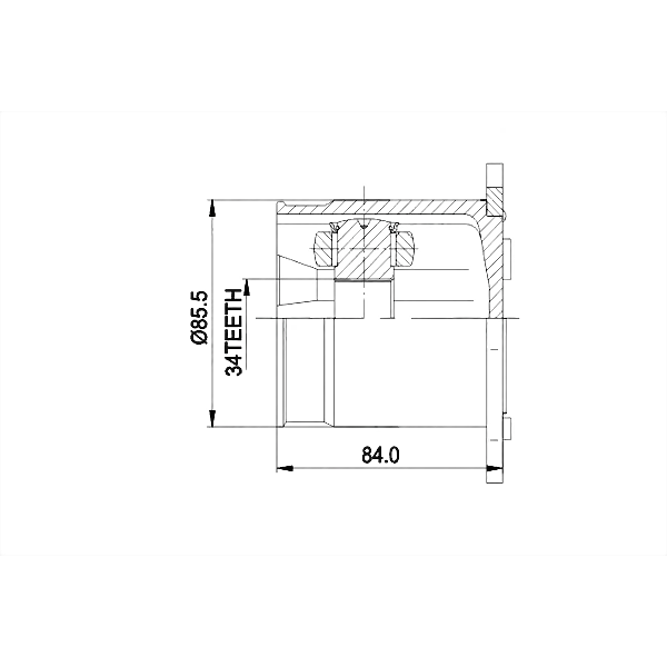 PATRON PCV5031 (1125045 / 1233602 / 1254277) шрус внутр к-кт [b:34, d:85.5, l:84] VW: Sharan (Шаран) 00-, ford: Galaxy (Галакси)