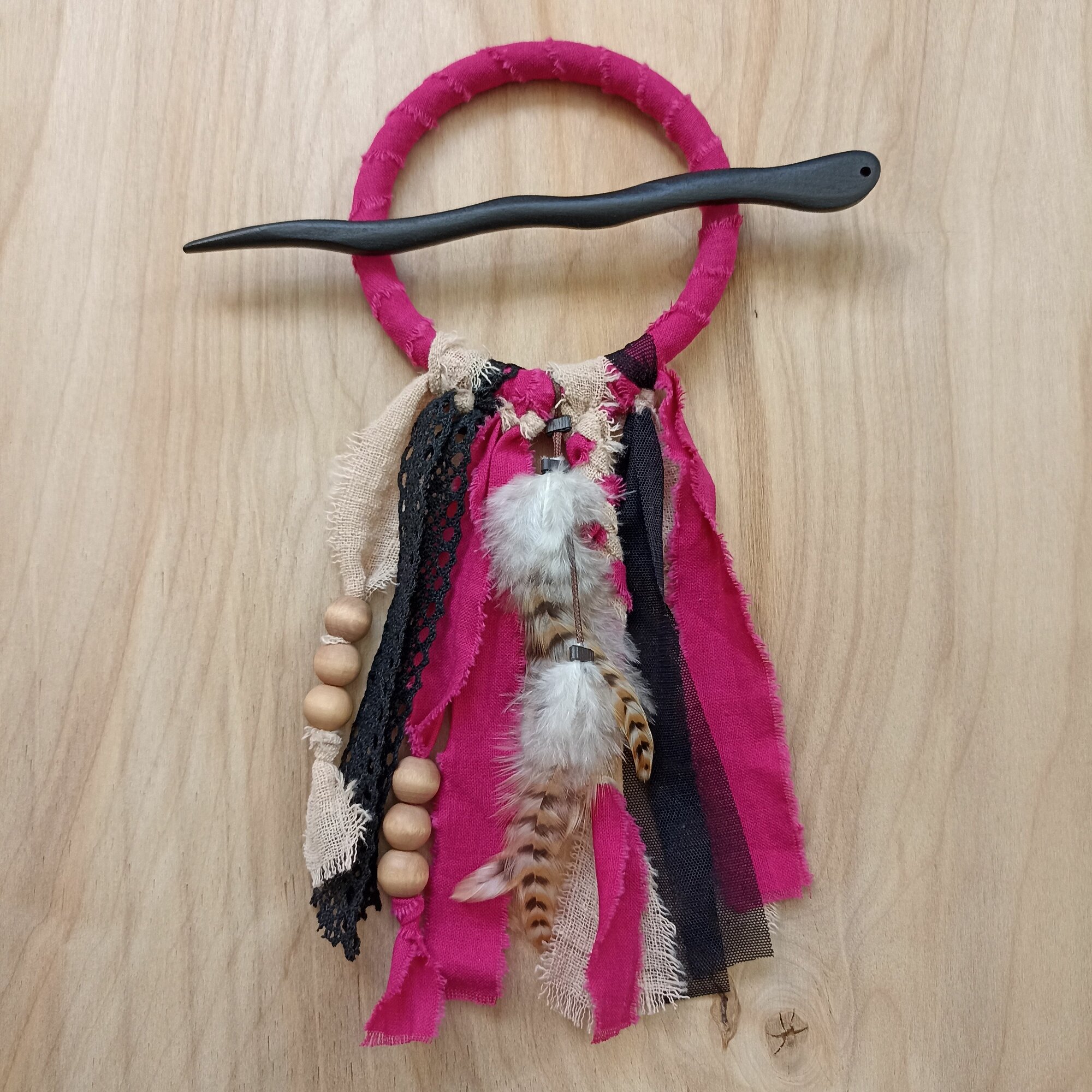 Фибула заколка для дредов