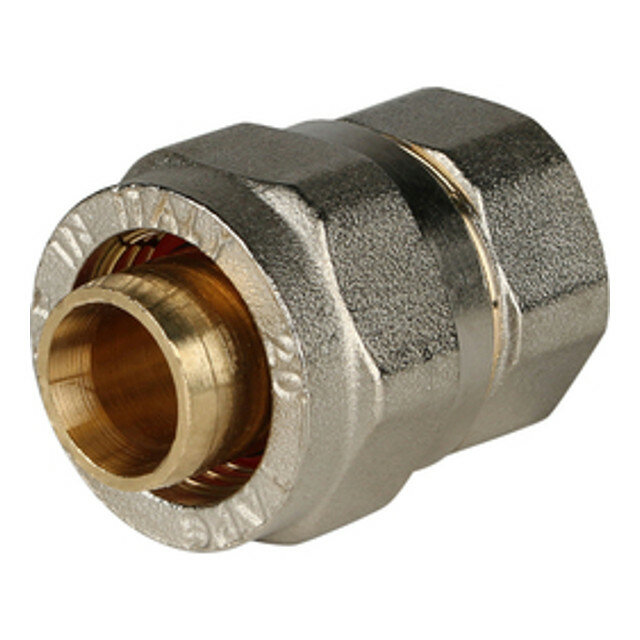 STOUT металлопластиковый обжимной соединитель ВР 1/2х20 для трубопроводных систем