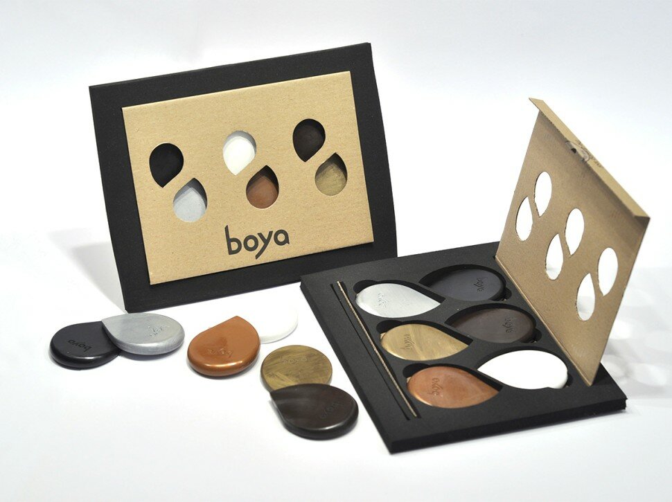 Boya d.o.o. 6 SET/METTALIC Пастель восковая для рисования, набор мелков