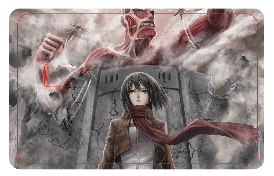 Наклейка на банковскую карту, стикер на карту, атака титанов Микаса