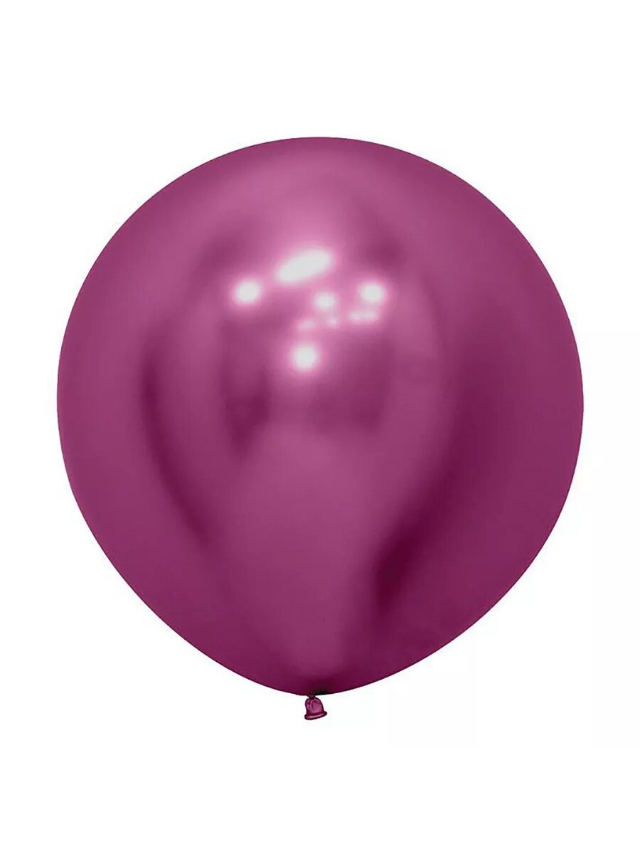 Рефлекс Фуксия (Зеркальные шары) / Reflex Fuchsia, латексный шар (24"/60 см ) 1 шт. / SEMPERTEX, Колумбия
