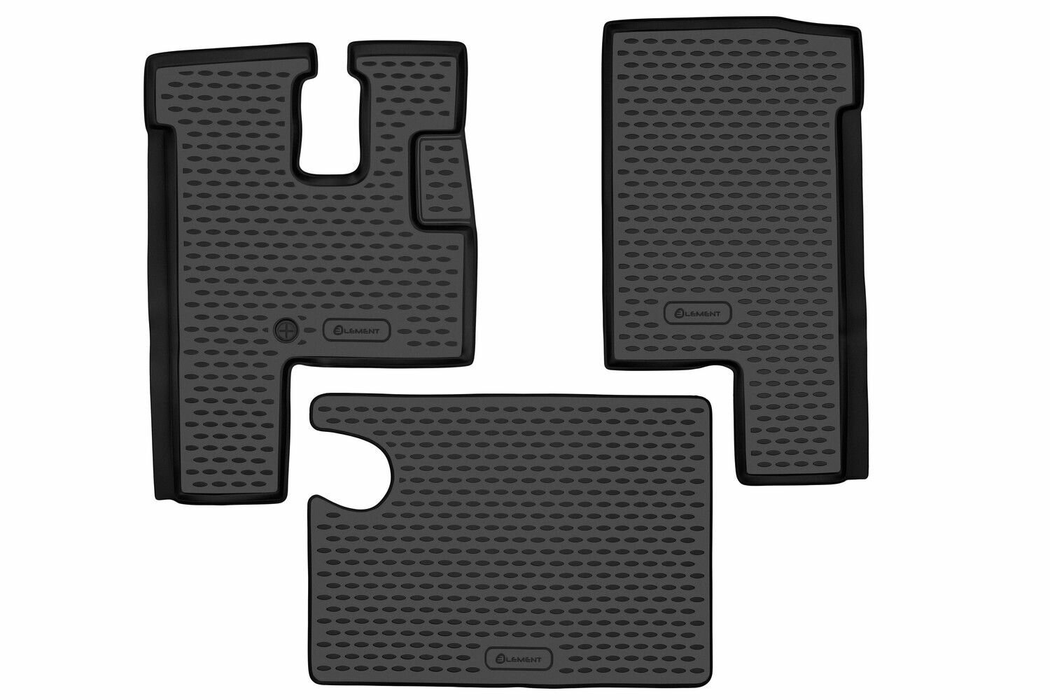 Коврики в салон МАЗ 6430 3 шт. (полиуретан) Element. NLC.57.01.210H