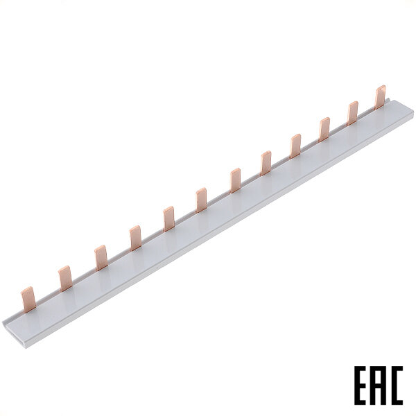 Шина-гребенка 11-2241-1 1P 63А pin на 12 модулей REXANT (3 шт. в комплекте)