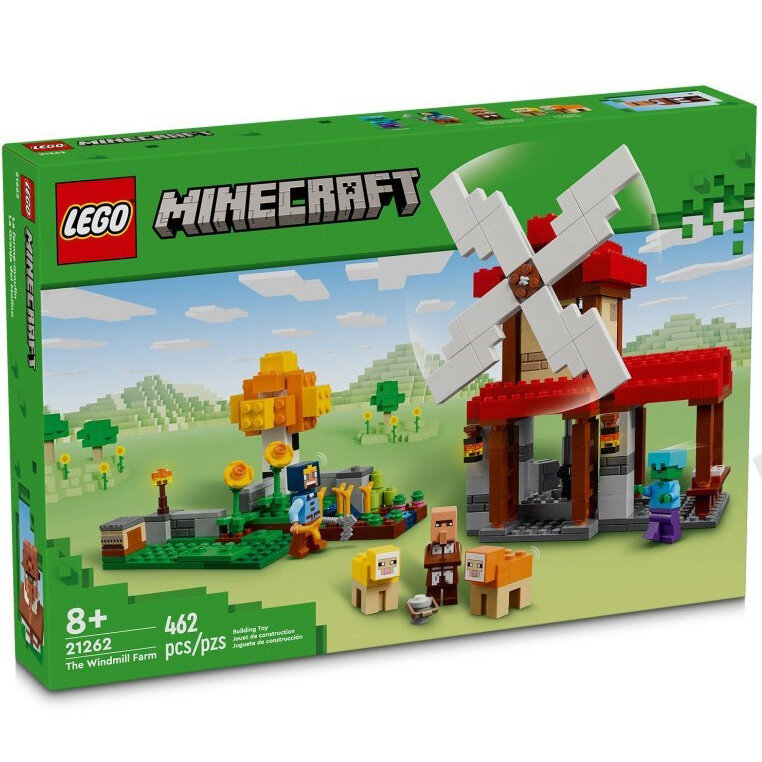 Конструктор LEGO Minecraft 21262 Ферма с ветряной мельницей