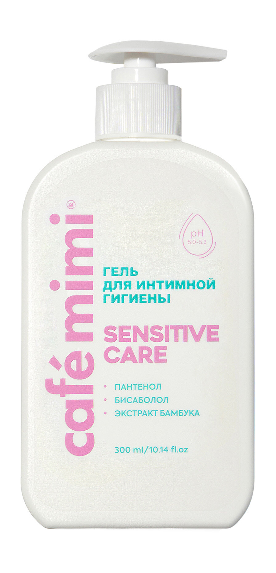 CAFE MIMI Гель для интимной гигиены Sensitive Care, 300 мл