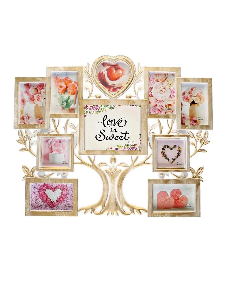 Фоторамка коллаж семейная "Дерево" 10 фото. Kubanstar