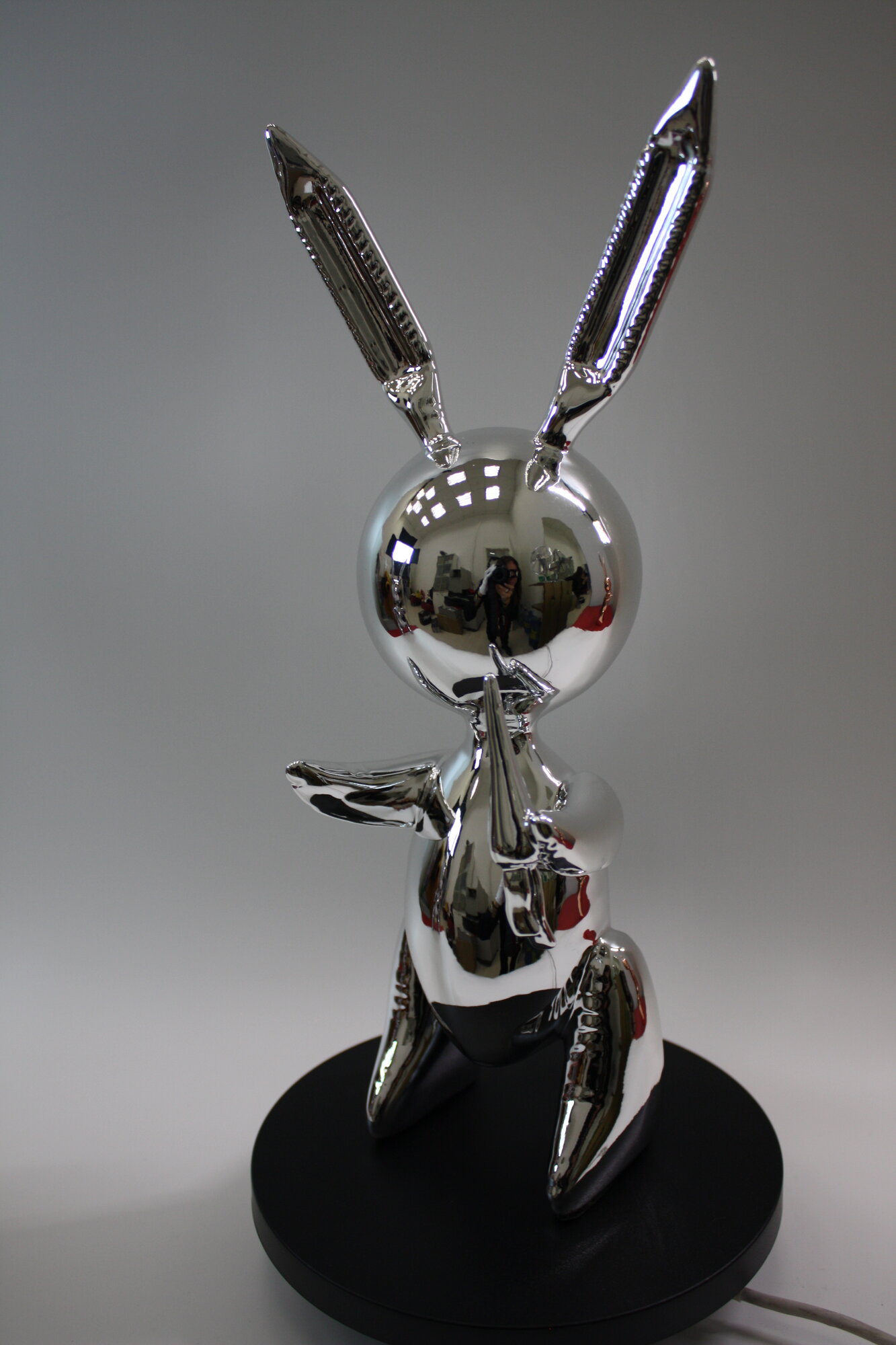 Скульптура "Rabbit", цинковый сплав, серебристая, 31 см x 13 см x 41 см