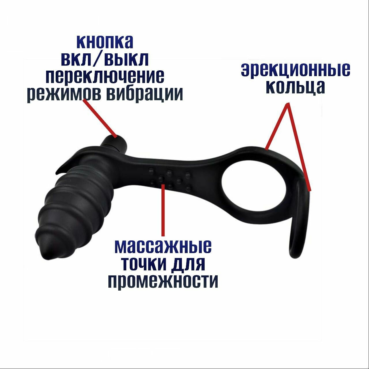 Массажер для простаты для мужчин с вибрацией, анальный стимулятор