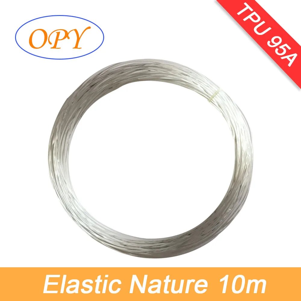 OPY гибкая нить ТПУ 1.75 мм черная 1 кг Elastic Nature 10m