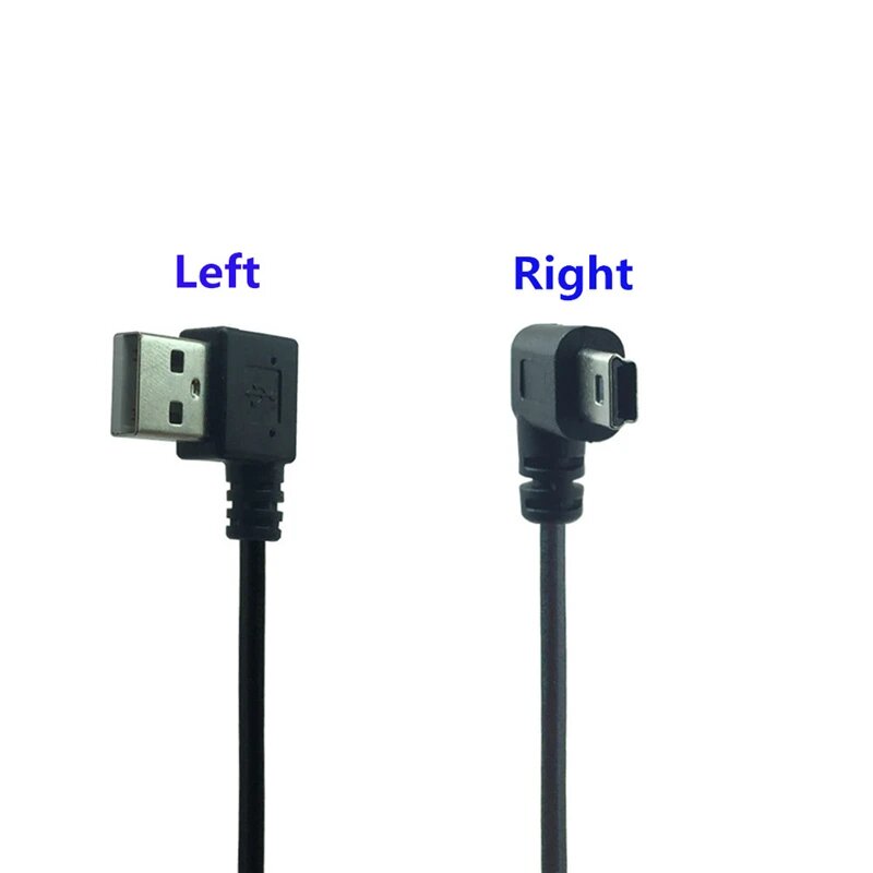 USB 2.0 кабель 90° черный