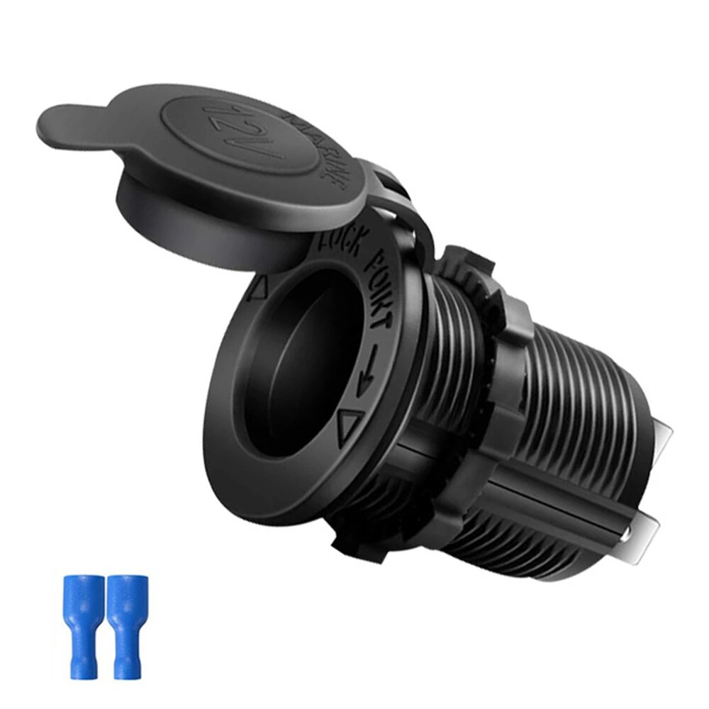 Штепсельная вилка 12 в-24 в, розетка для автомобильного прикуривателя, водонепроницаемая, для Black