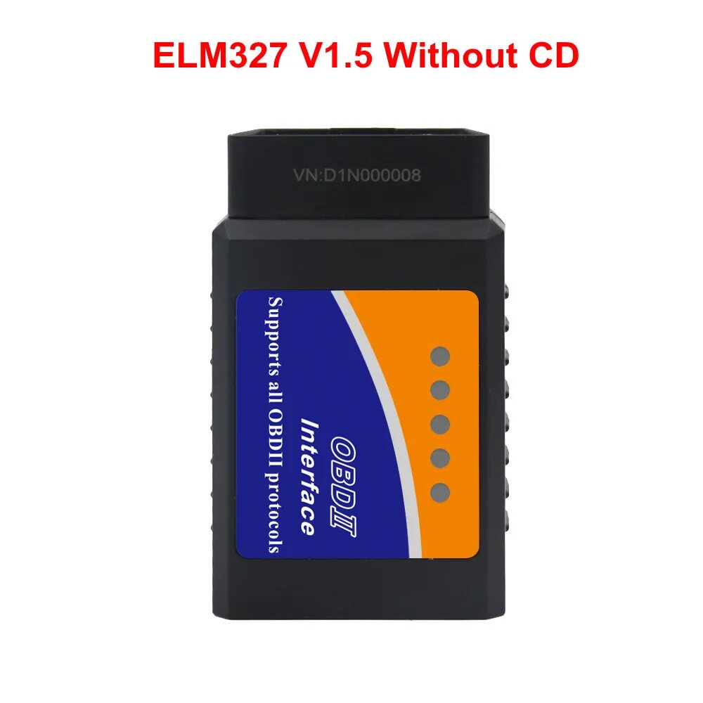 Профессиональный сканер ELM 327 Bluetooth V1.5 HHOBD2, диагностический интерфейс ELM327, считыватель кодов OBDII MINI ELM327 для Android/ПК