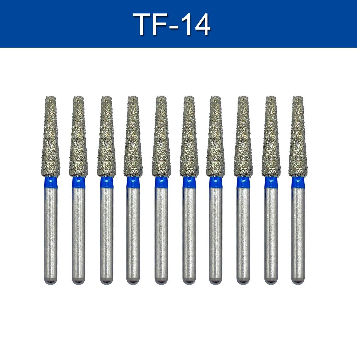 Стоматологические боры алмазные WELLCK TF-14 FG 1.6 мм (10шт)