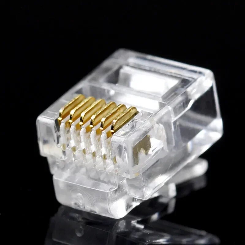 Разъем RJ12 6P6C Clear 50шт