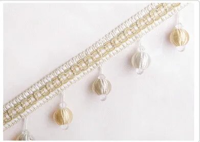 Бахрома с кисточками, 12 ярдов, Off white