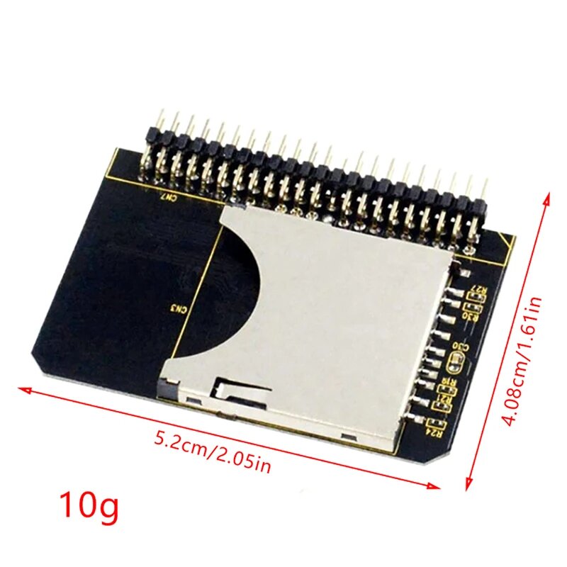 Переходник для SD-карты на IDE 2,5 дюйма, адаптер SDHC/SDXC, преобразователь для карты памяти для ноутбука, HDD, 44 Pin, наружный порт, 44 Pin, адаптер SD 3,0, конвертер