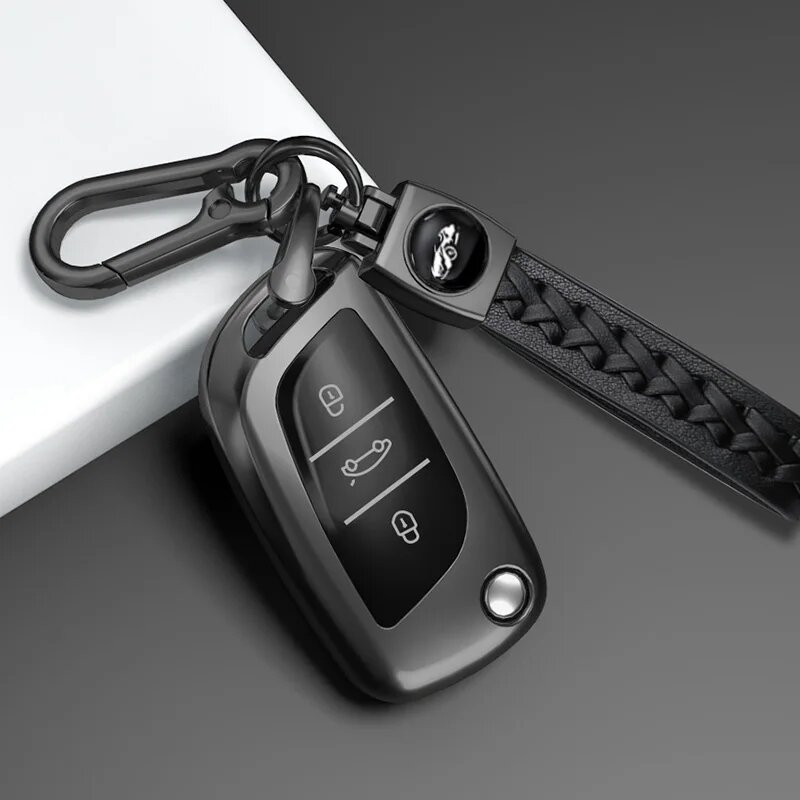 Чехол для ключа Peugeot Citroen, C grey keychain