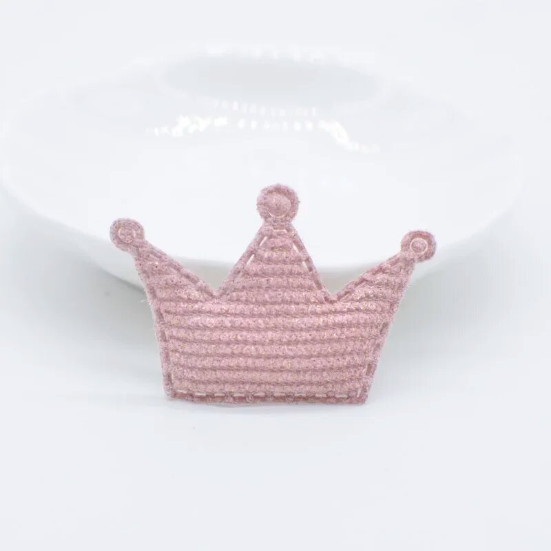 Аппликации короны из блестящей ткани Diy Super Paradise 50 шт Pink