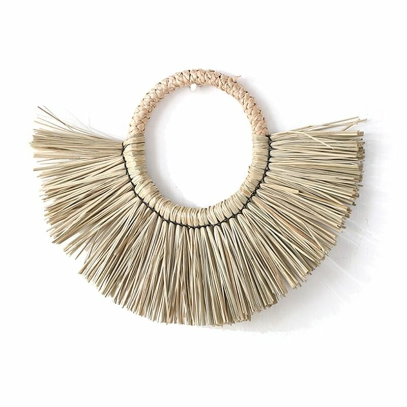 Настенное подвесное украшение из рафии