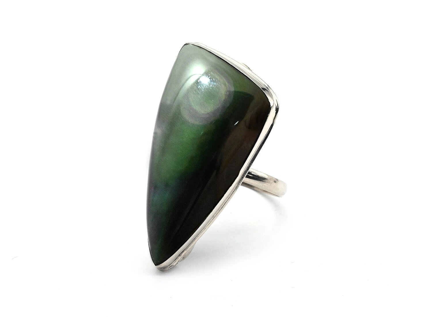 Кольцо, обсидиан