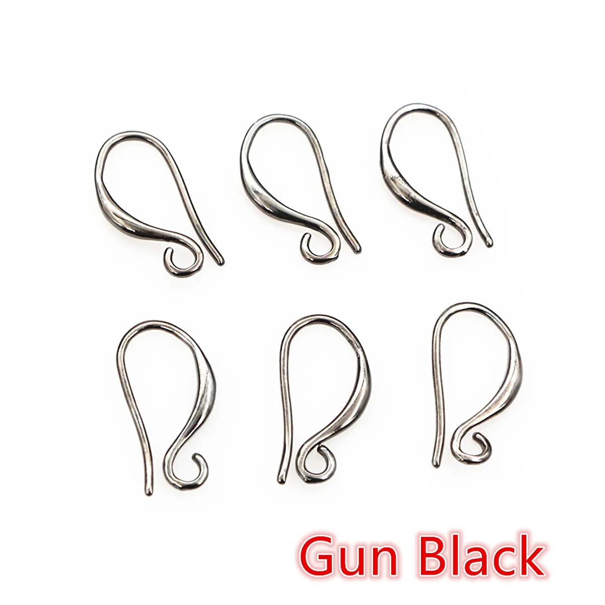 Комплект сережек Gun black 20 шт