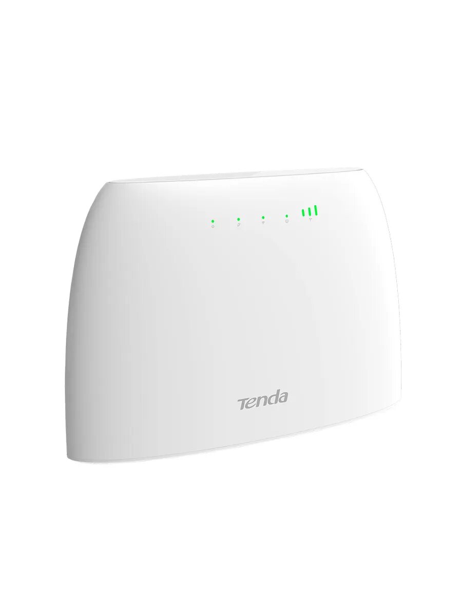 Роутер Wi-Fi Tenda 4G03 2,4 ГГц 3/4G LTE 300 Mbits белый