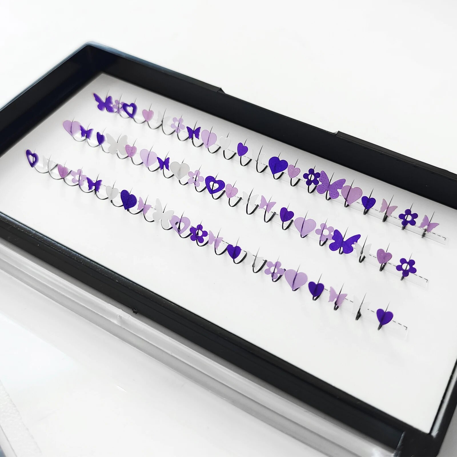 Блестящие сказочные ресницы, ресницы на День святого Валентина, мечта, фиолетовые, мягкие и многоразовые, мягкие и многоразовые