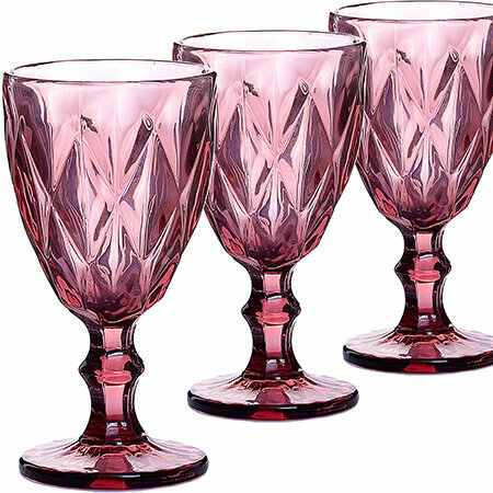 Набор бокалов 340 мл 6 шт розовый LR 60433 KSMB-60433