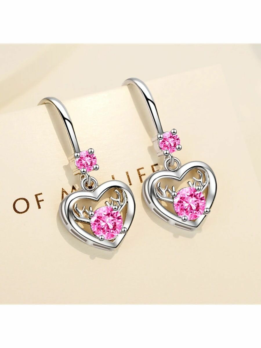 Серьги пусеты be self true, кристалл