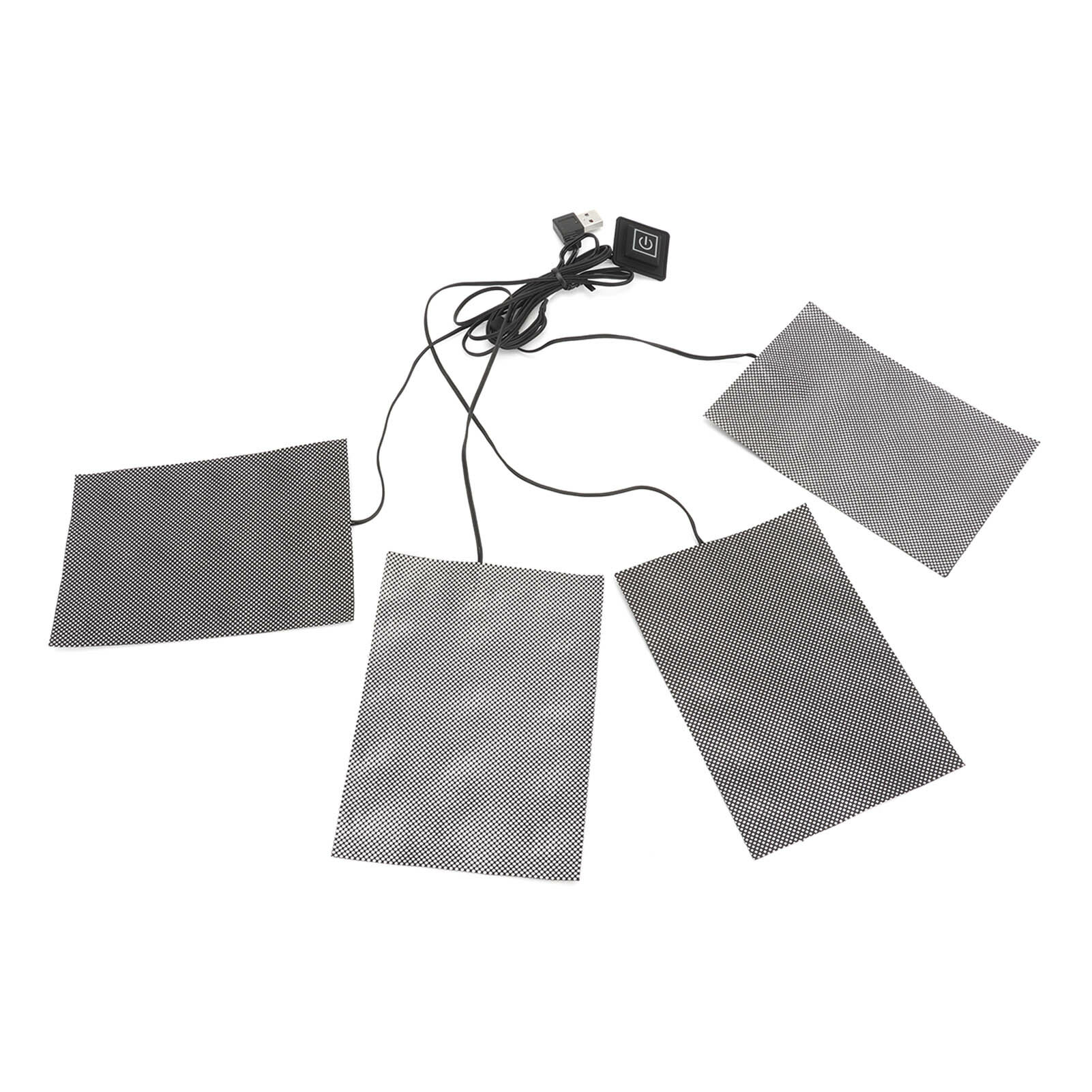 Электрическая грелка для одежды 4 в 1, нагревательные таблетки, графен, 3 регулируемых температуры, питание от USB, мягкие, комфортные электрические грелки