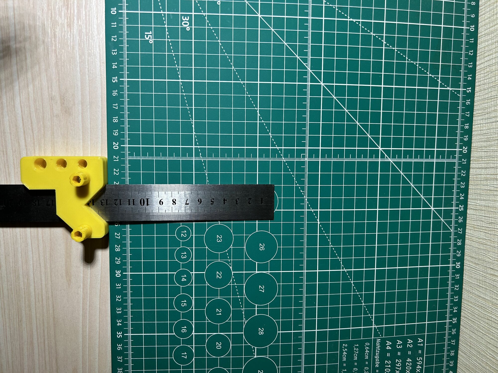 Ограничитель для линейки универсальный (ограничитель, радиус, 45 градусов)