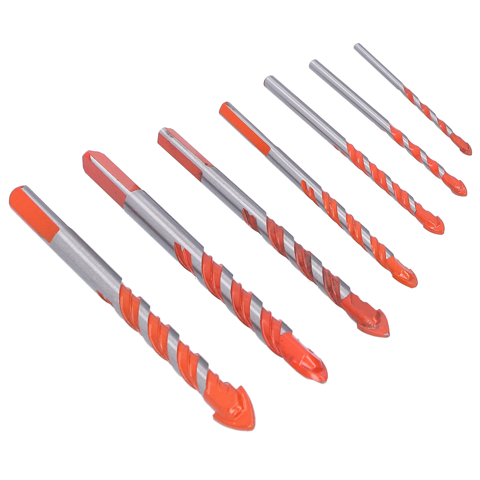 Набор сверл, универсальный аксессуар для сверления керамической плитки, бетона, стекла (7 шт.)