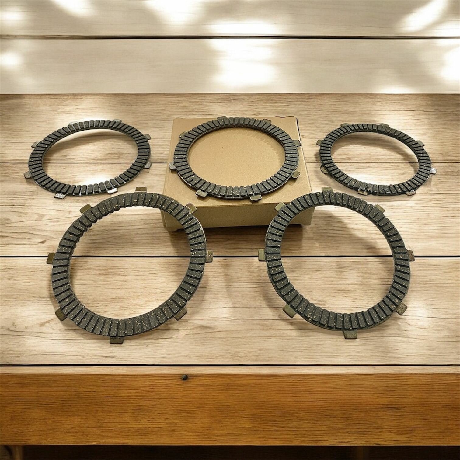 Диски сцепления мотороллера "Муравей" ( пробковые ), комплект-5шт. Качество