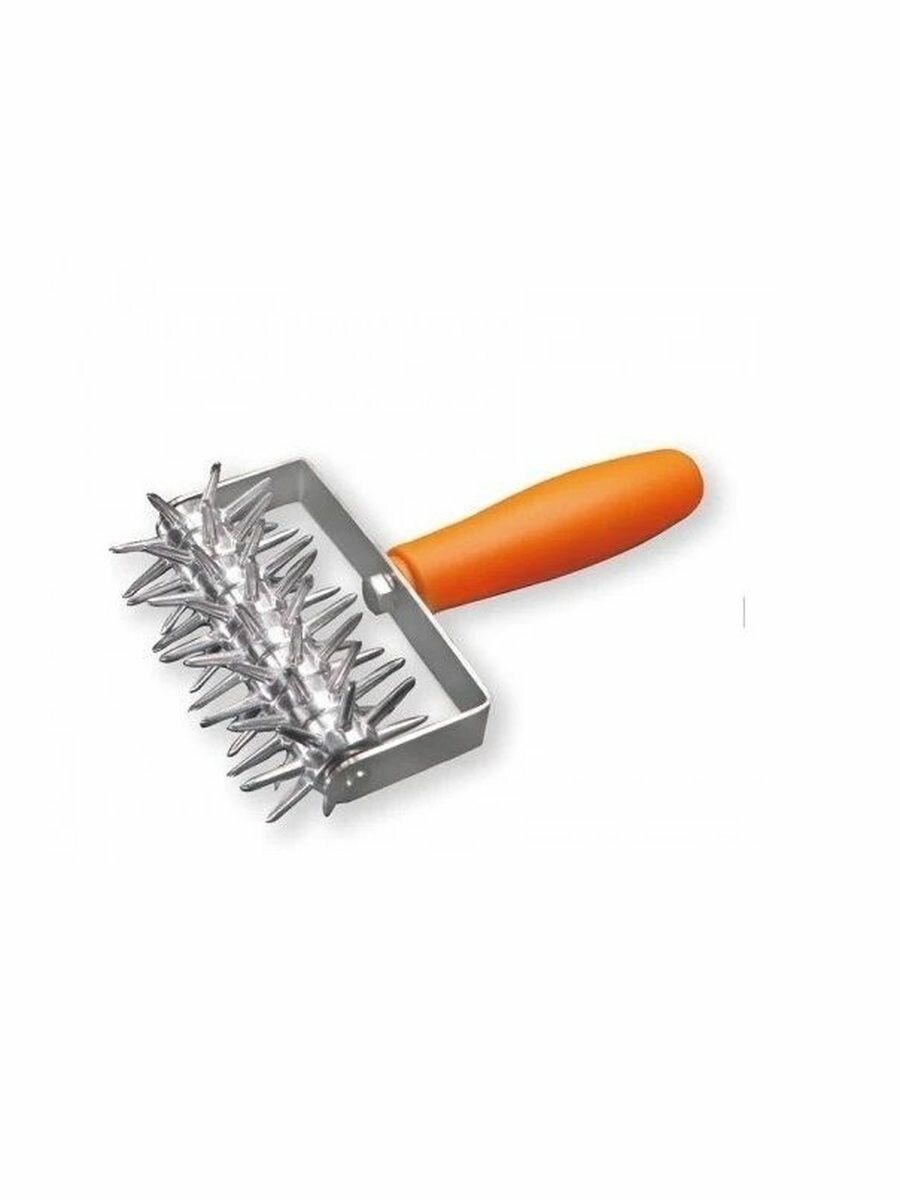 Ролик для теста с шипами, ширина 12см, нержавеющая сталь, ручка пластик