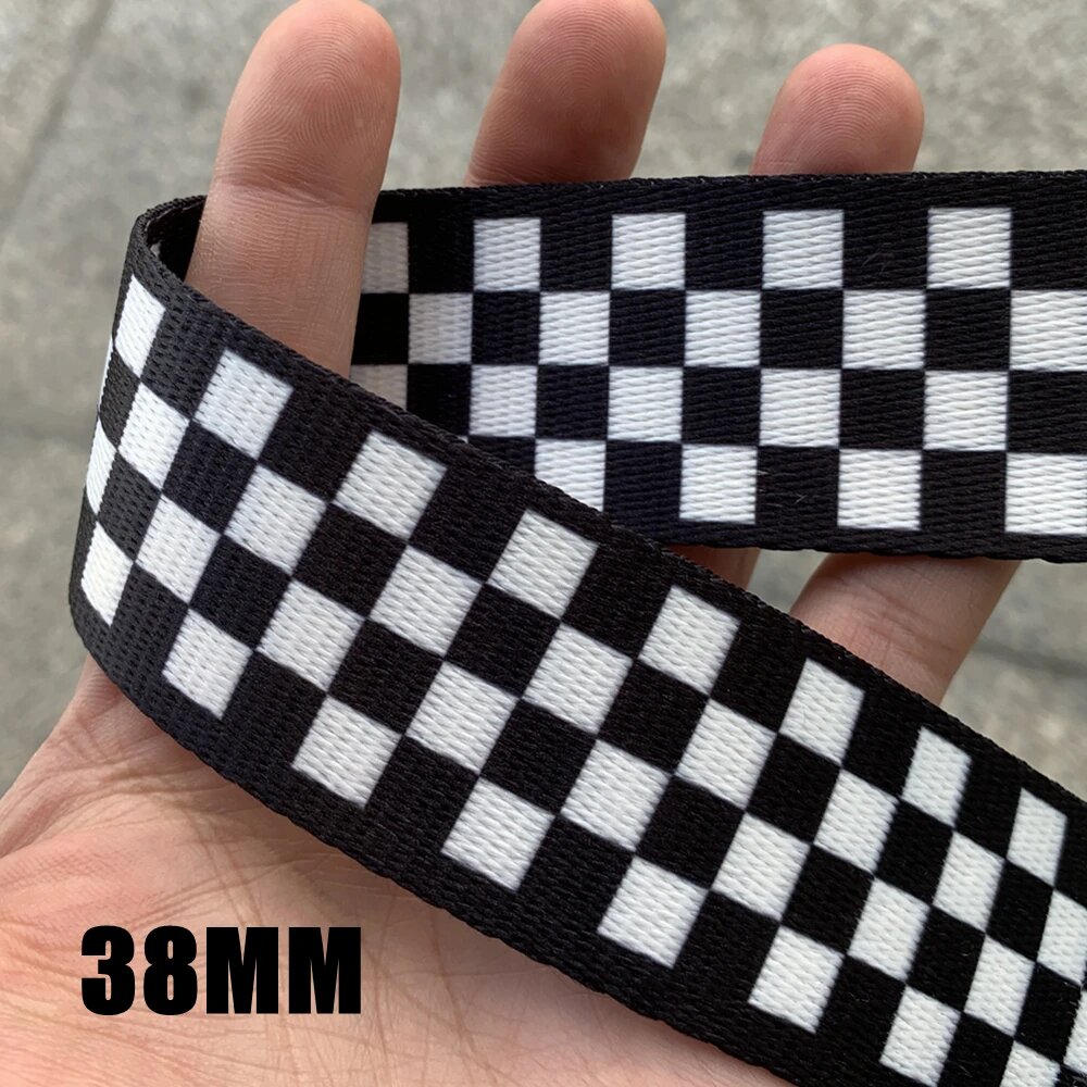 Черно-белая жаккардовая тесьма Zerzeemooy 3 ярда Черный, 666