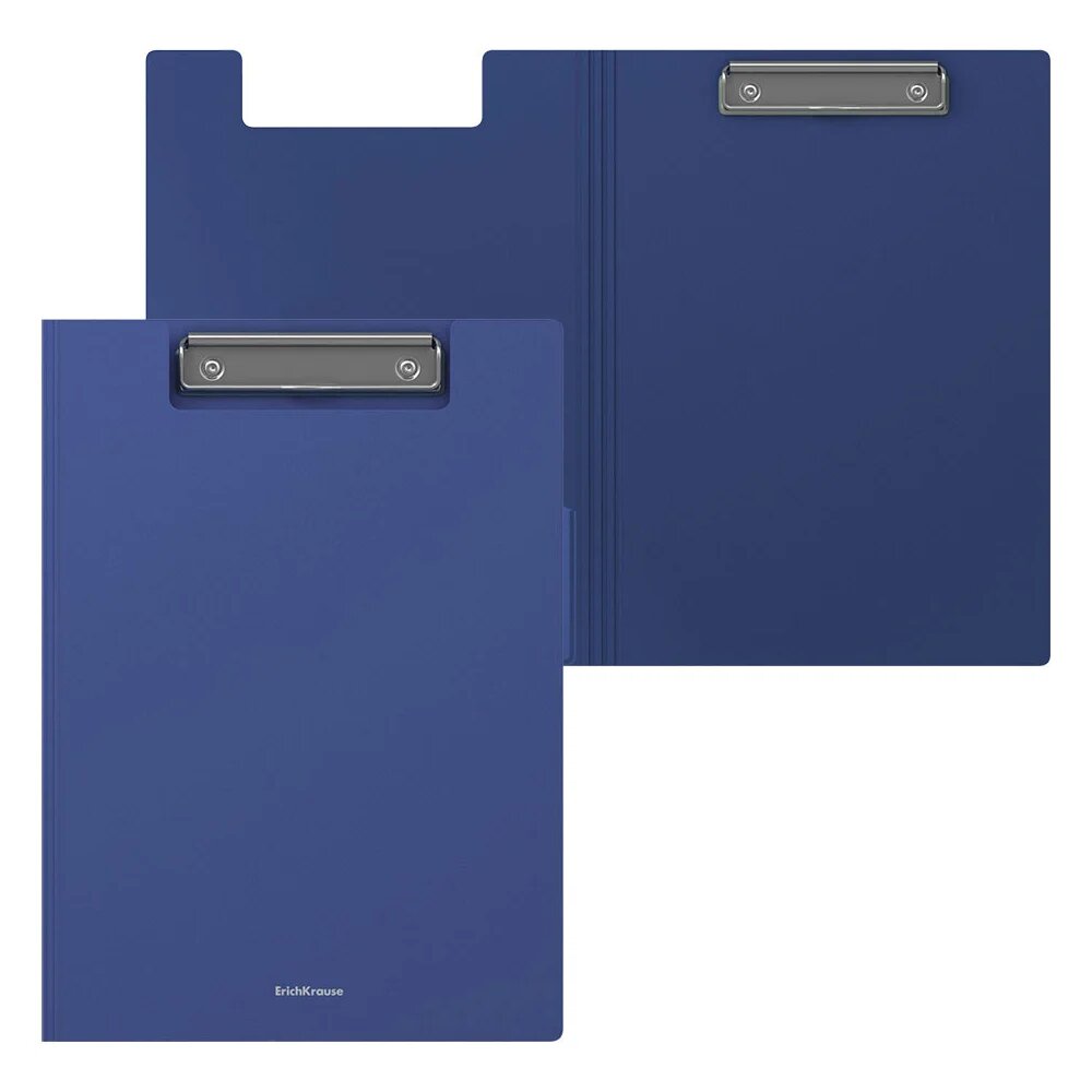 ErichKrause &Папка-планшет пластиковая текстура Песок Классика, A4, синий 45982