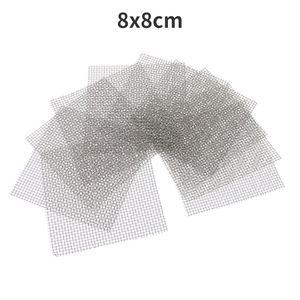 Аквариумная губка из мха и дерева Белый, 10pcs 8x8cm mesh pad