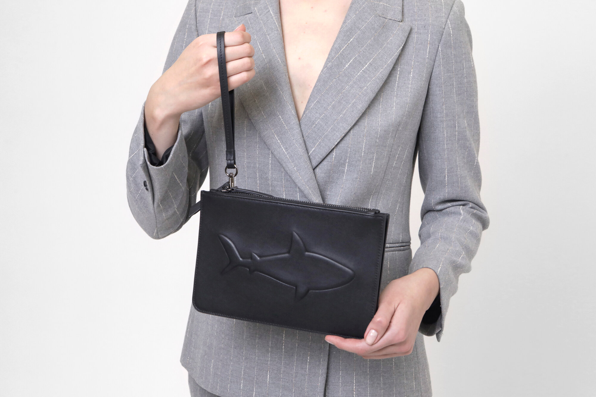 Сумка кросс-боди MAKLER Сардин Дуо, фактура гладкая, чeрный