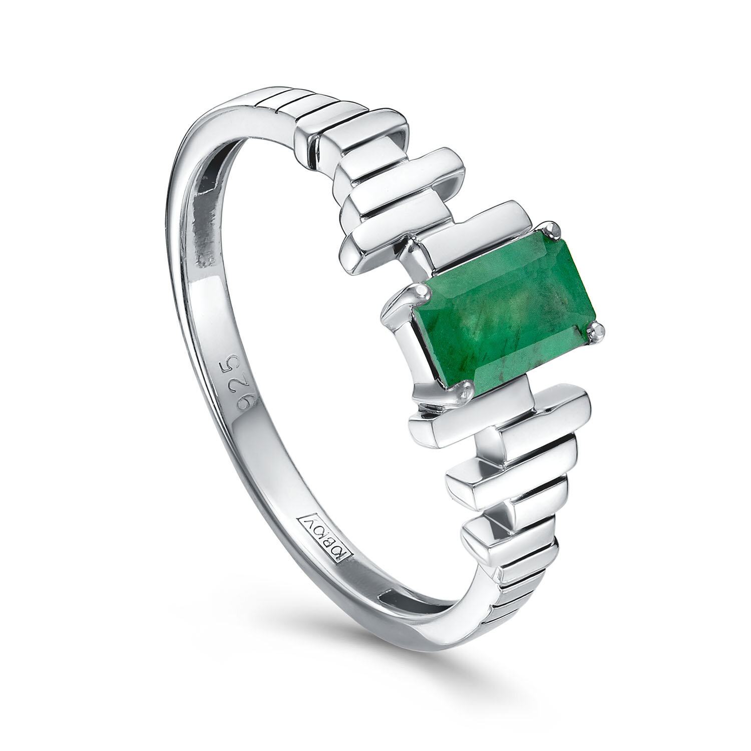 Кольцо тонкое, серебро, 925 проба