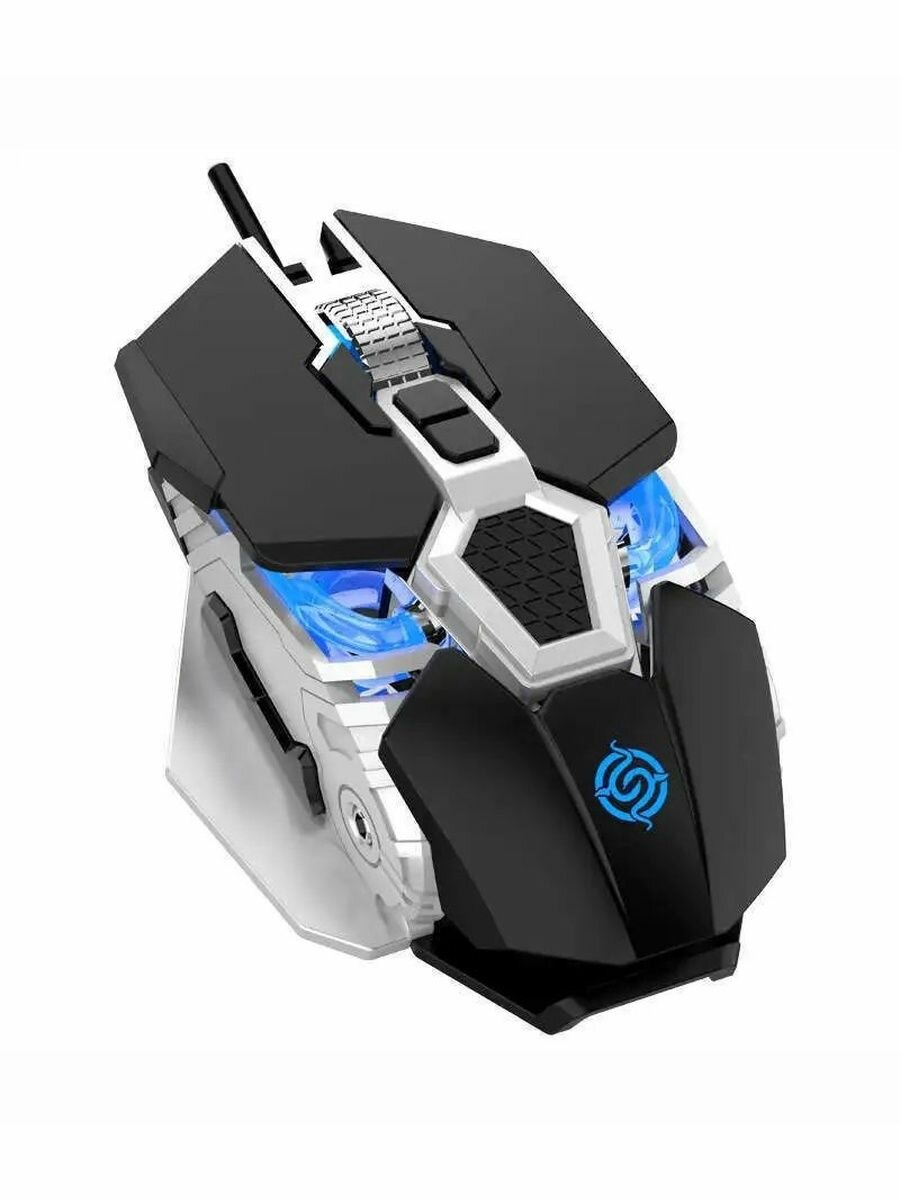 Проводная мышь K-Snake "Q18", оптическая, RGB-подсветка, бесшумное нажатие, USB Type-A