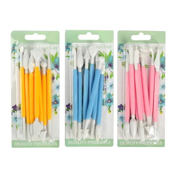 Набор стеков для лепки из глины и пластилина, 8 инструментов для декорирования мастики и пластики, детские инструменты для творчества и развития мелкой моторики