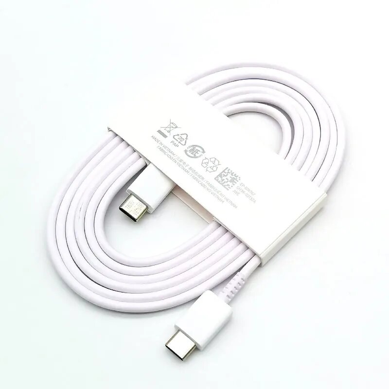 Для Samsung A15 A25 A35 A55 A54 A73 25 Вт Супер быстрый адаптер зарядного White-Cable Only