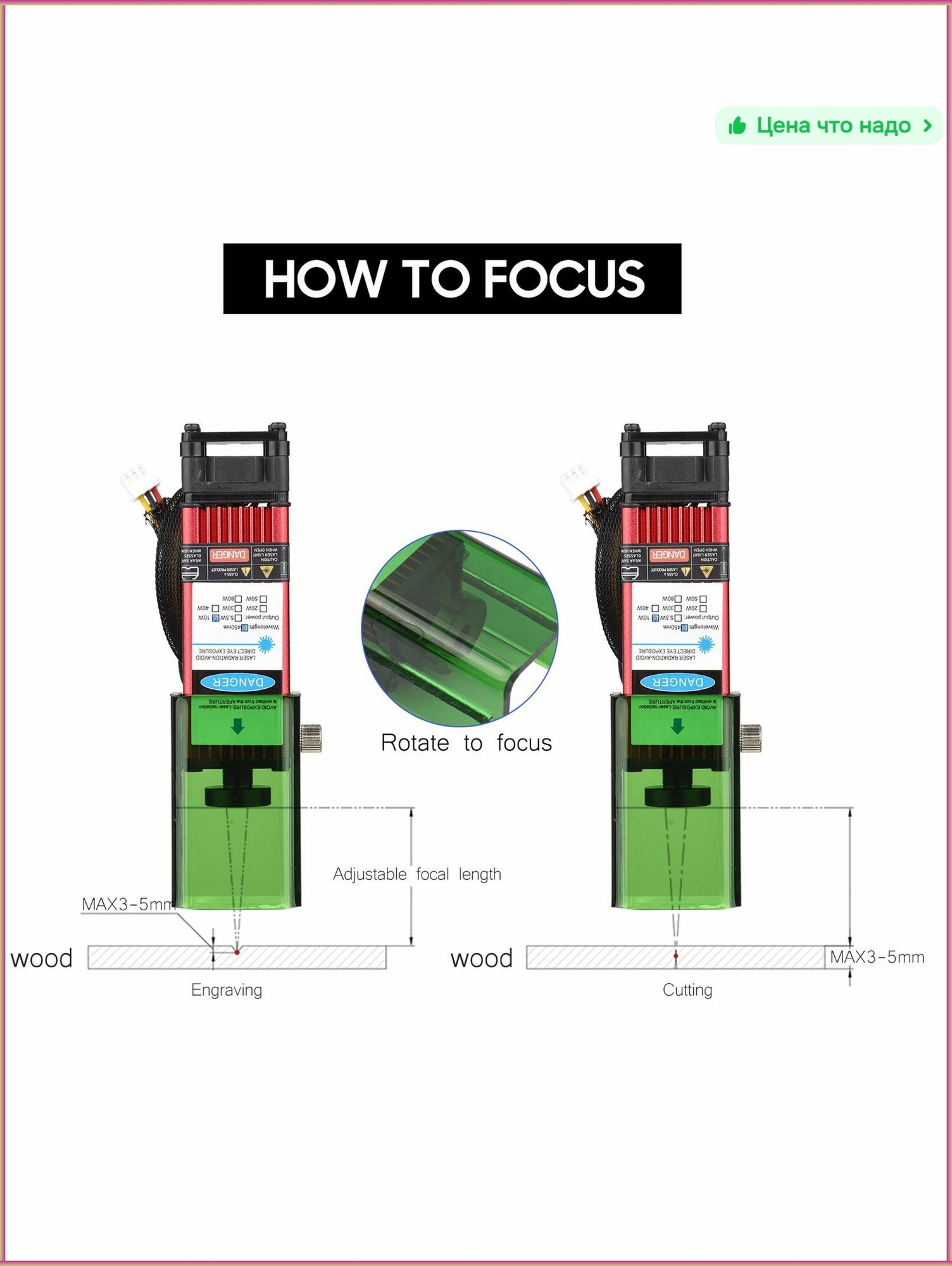 Гибкий вал для гравера с лазерным модулем для точной гравировки