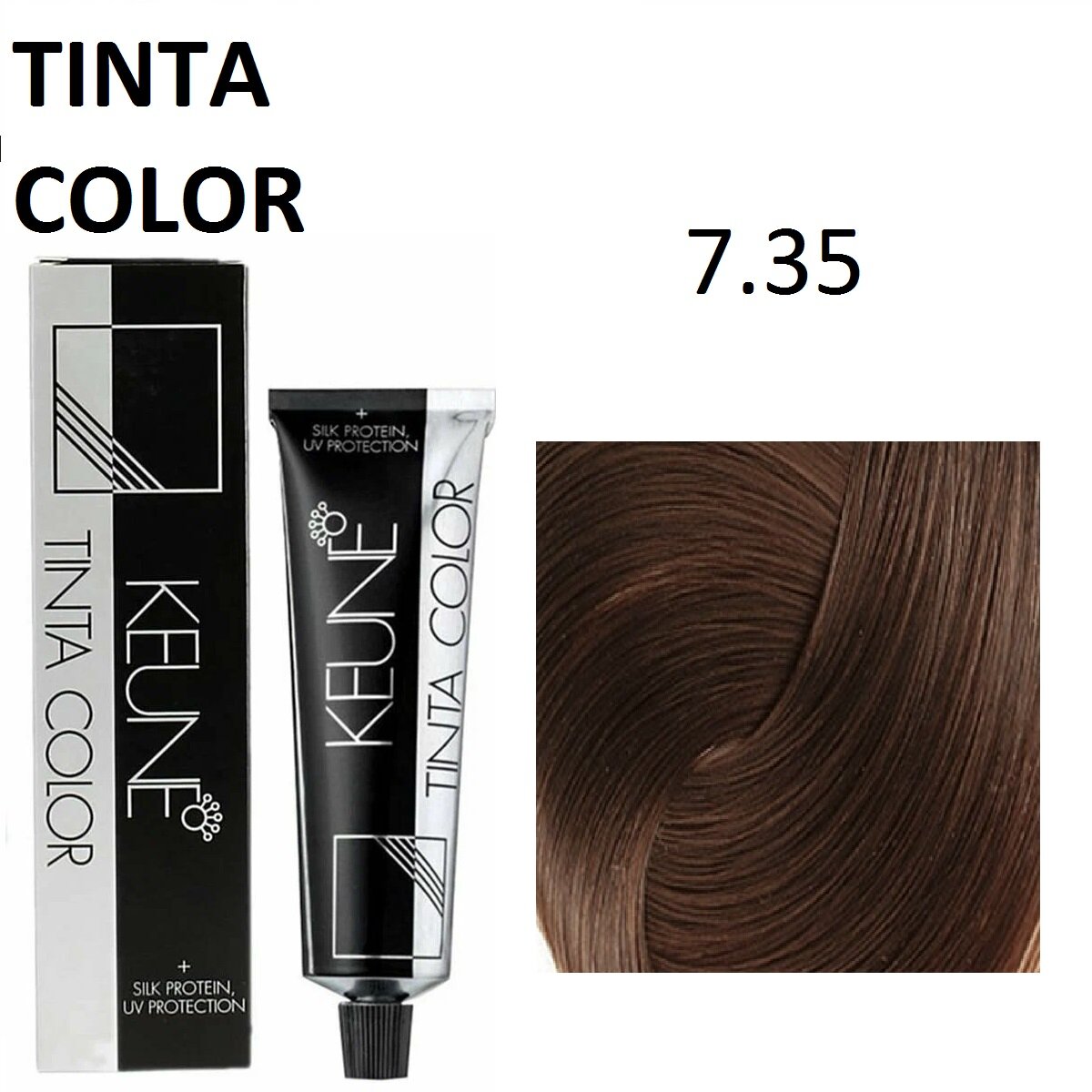 Keune Tinta Color 7.35 стойкая краска для волос, Средний Шоколадный Блонд 60 мл