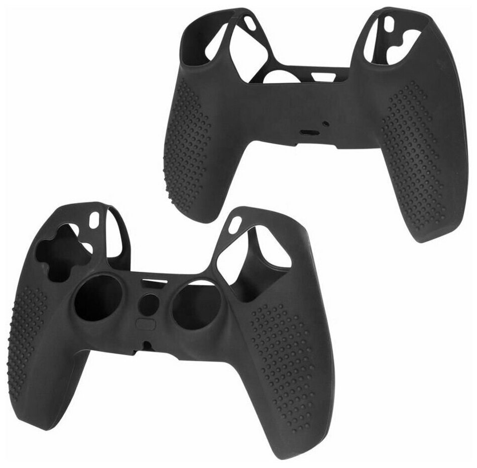Чехол для геймпада (джойстика) Sony Playstation 5 DualSense, силиконовый, черный