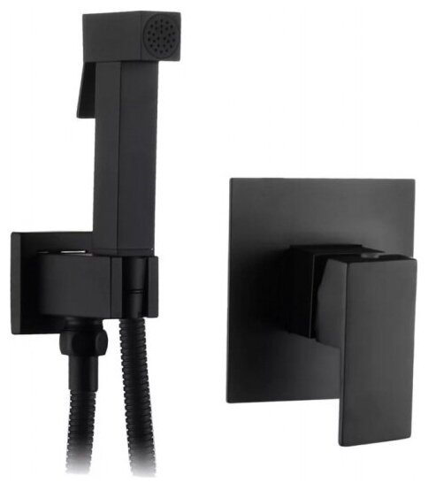 Смеситель для биде Kaiser® Kaiser Sonat 34377-2, с гиг. душем, Black-Mat
