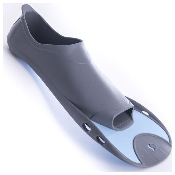 Ласты Salvas F5 Fin, TPR и Technoflex, для бассейна, размер 27-30, cерый-голубой, BA19127QSSTS